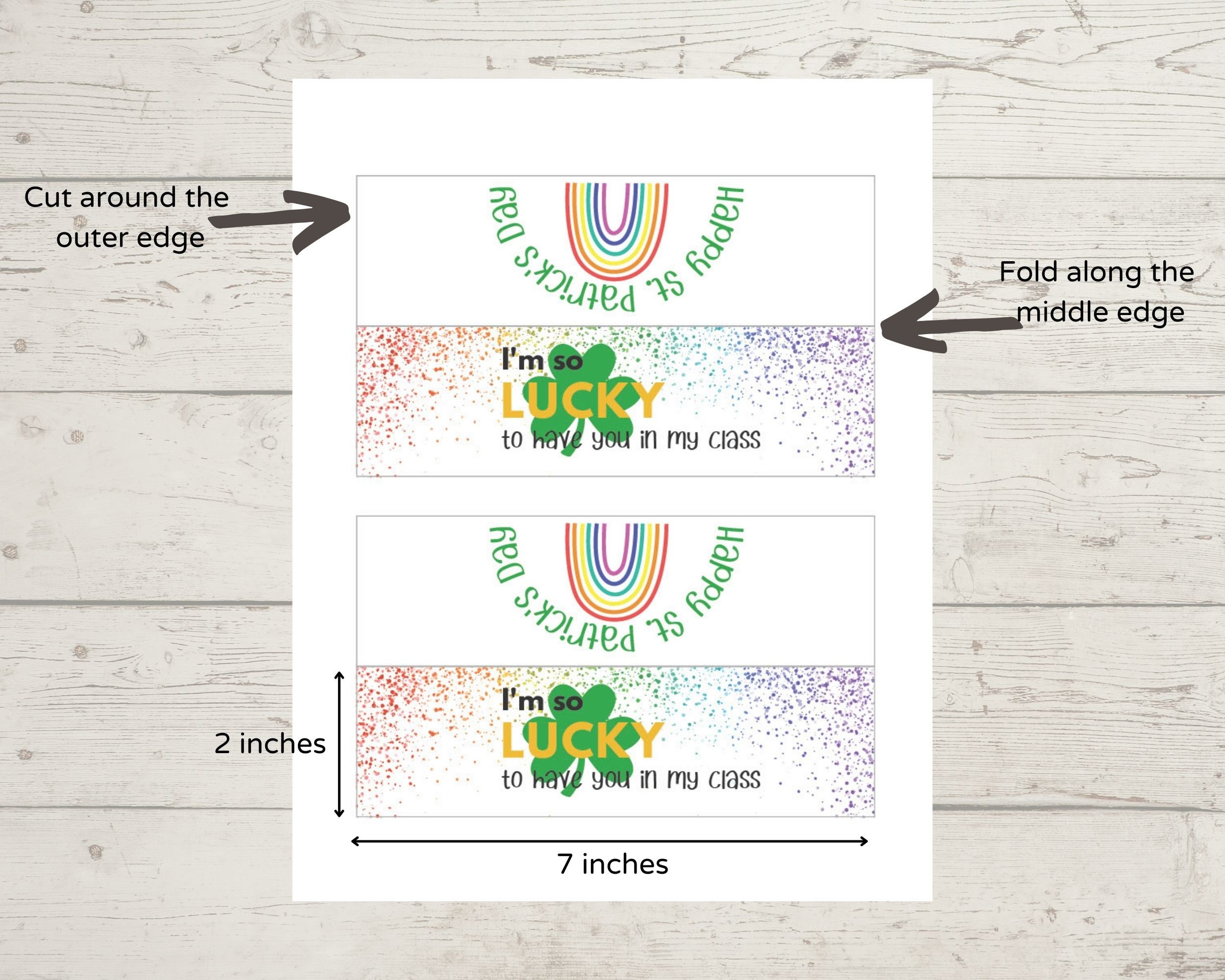 St. Patrick's Day Printable Bag Topper/ Classroom Printable Bag Topper ...