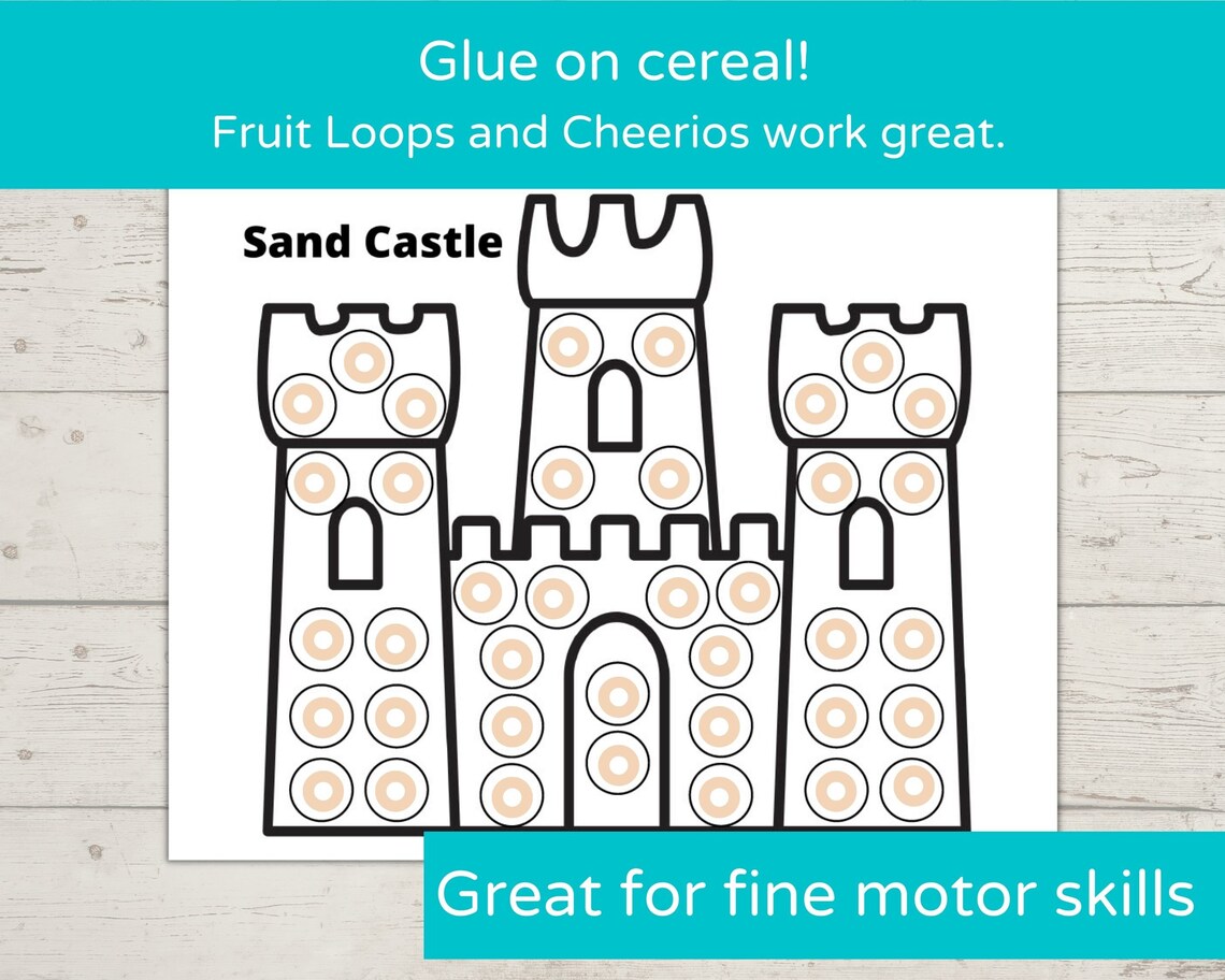 Beach Theme Dot Marker Printables/ Do a Dot Printable/ Toddler Activity ...