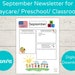 September Daycare Newsletter Template/ Preschool Newsletter - Etsy