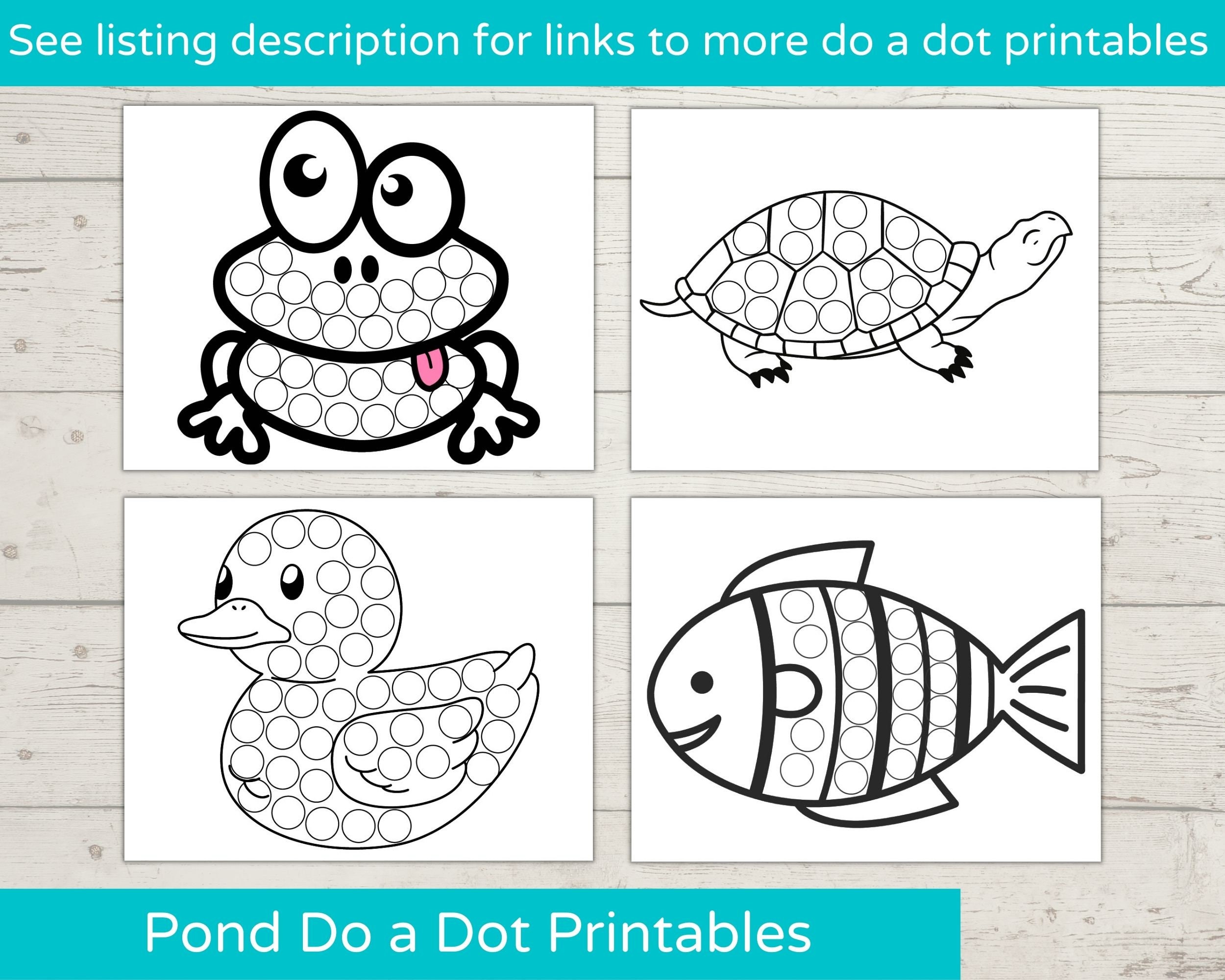 Farm Dot Marker Printables/ Do a Dot Printable/ Farm Toddler | Etsy