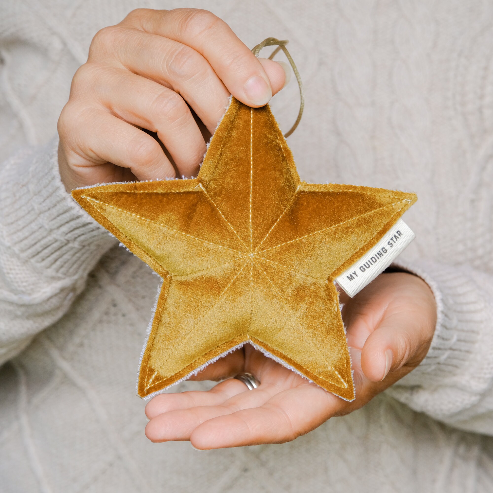 Gold Star Teacher Gift My Guiding Star Velvet Ornament - Etsy