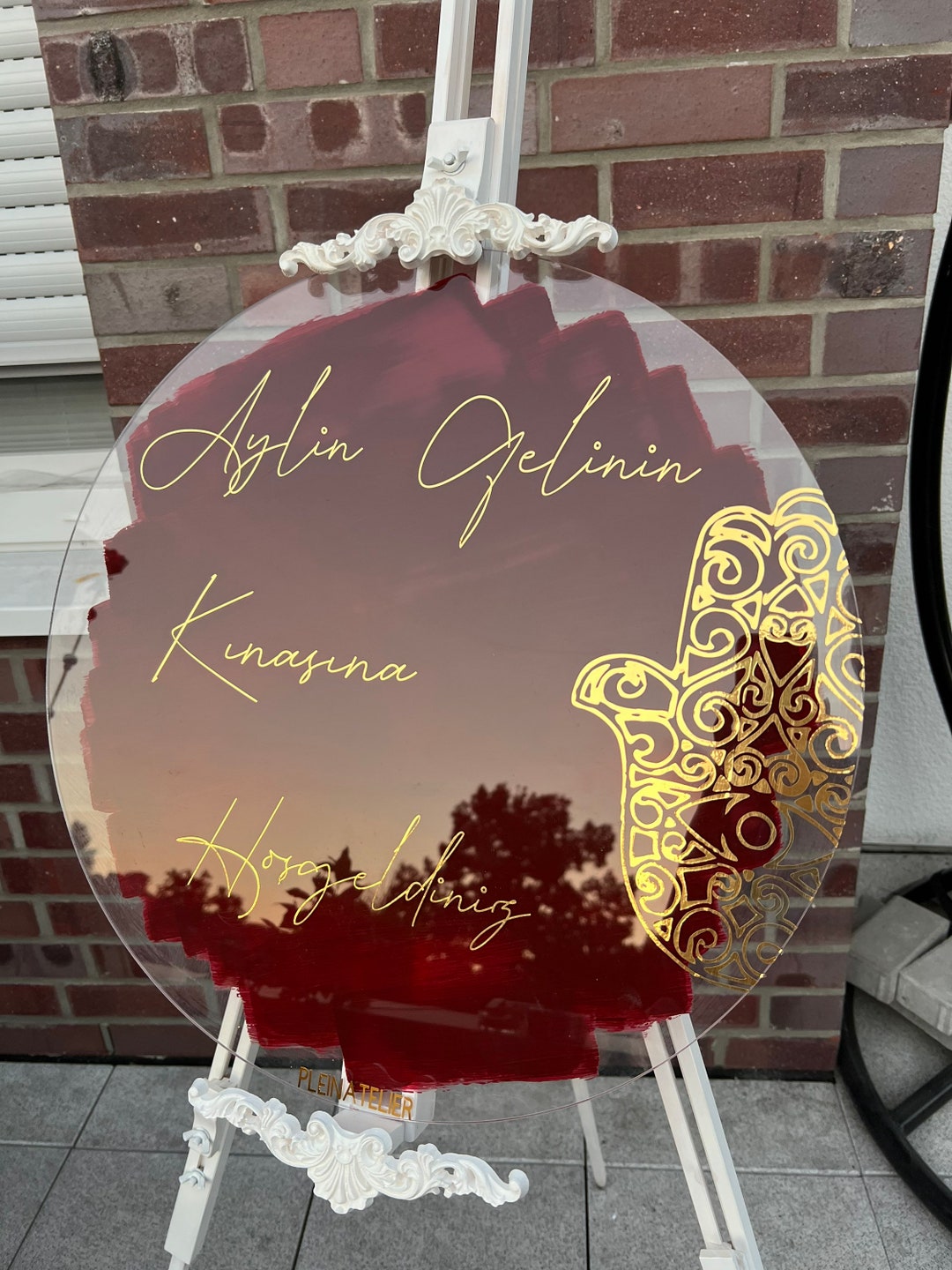 Welcome Sign Personalized Reception Sign Perspex Wedding - Etsy