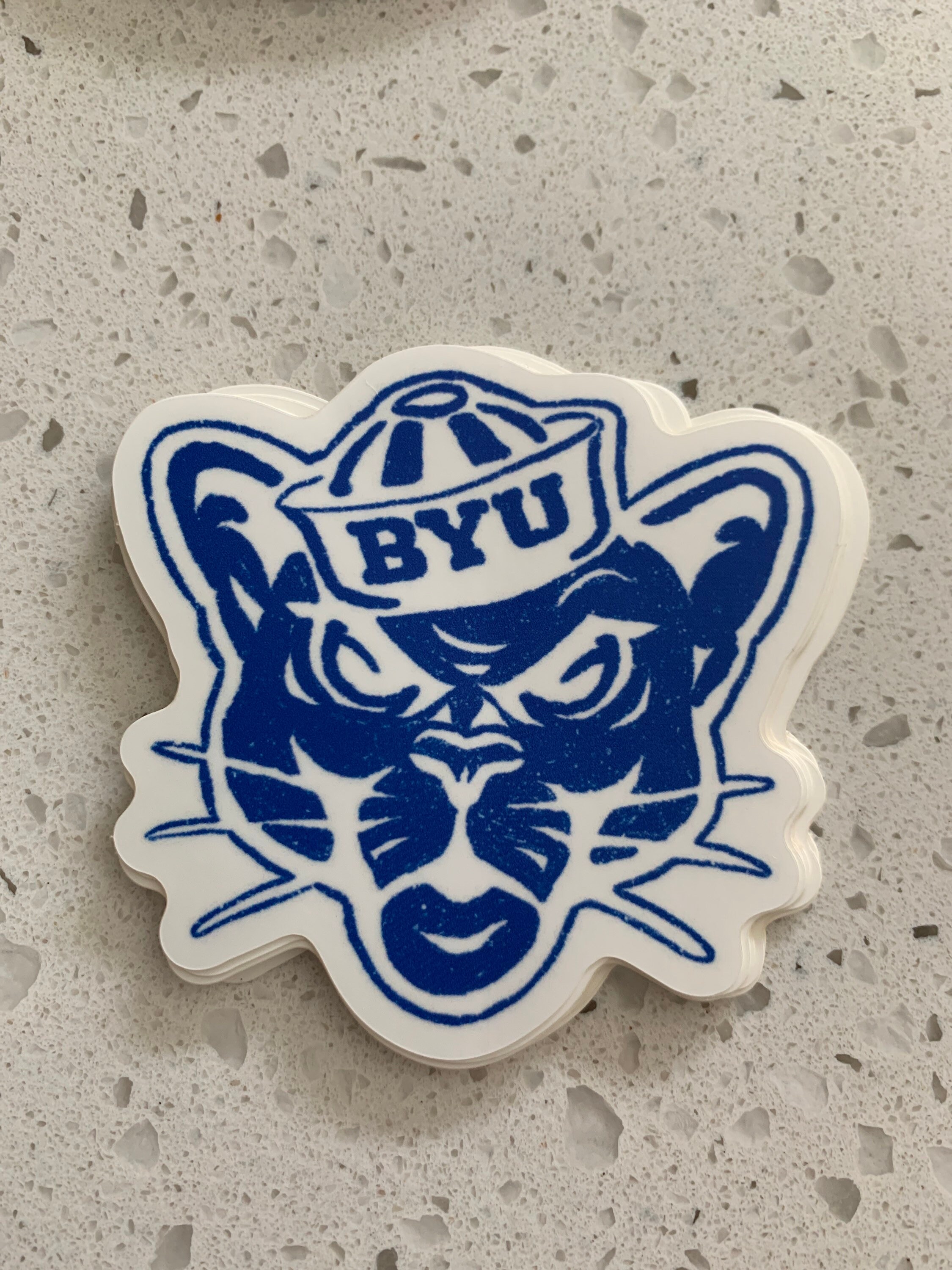 BYU Watercolor Stickers - Etsy