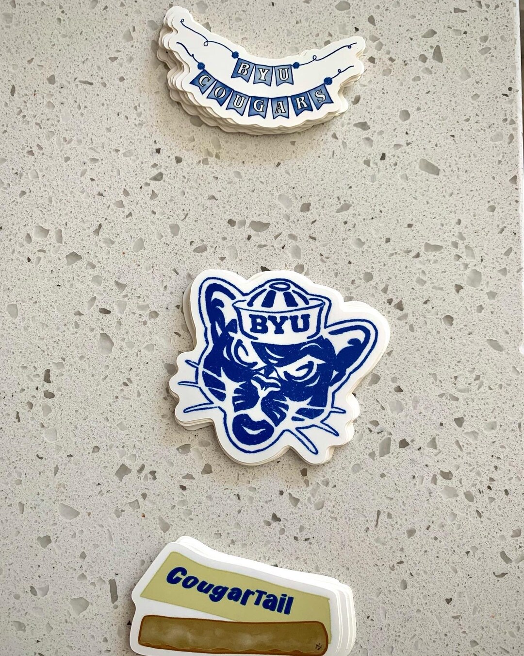 BYU Watercolor Stickers - Etsy