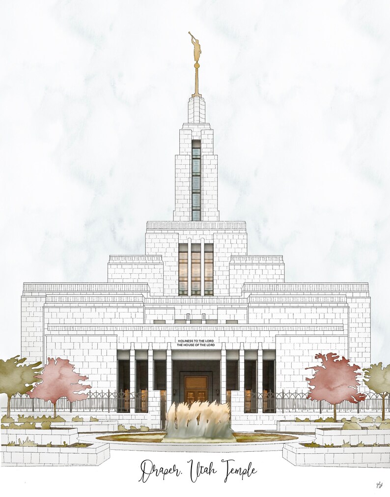 Draper, Utah Temple - Etsy
