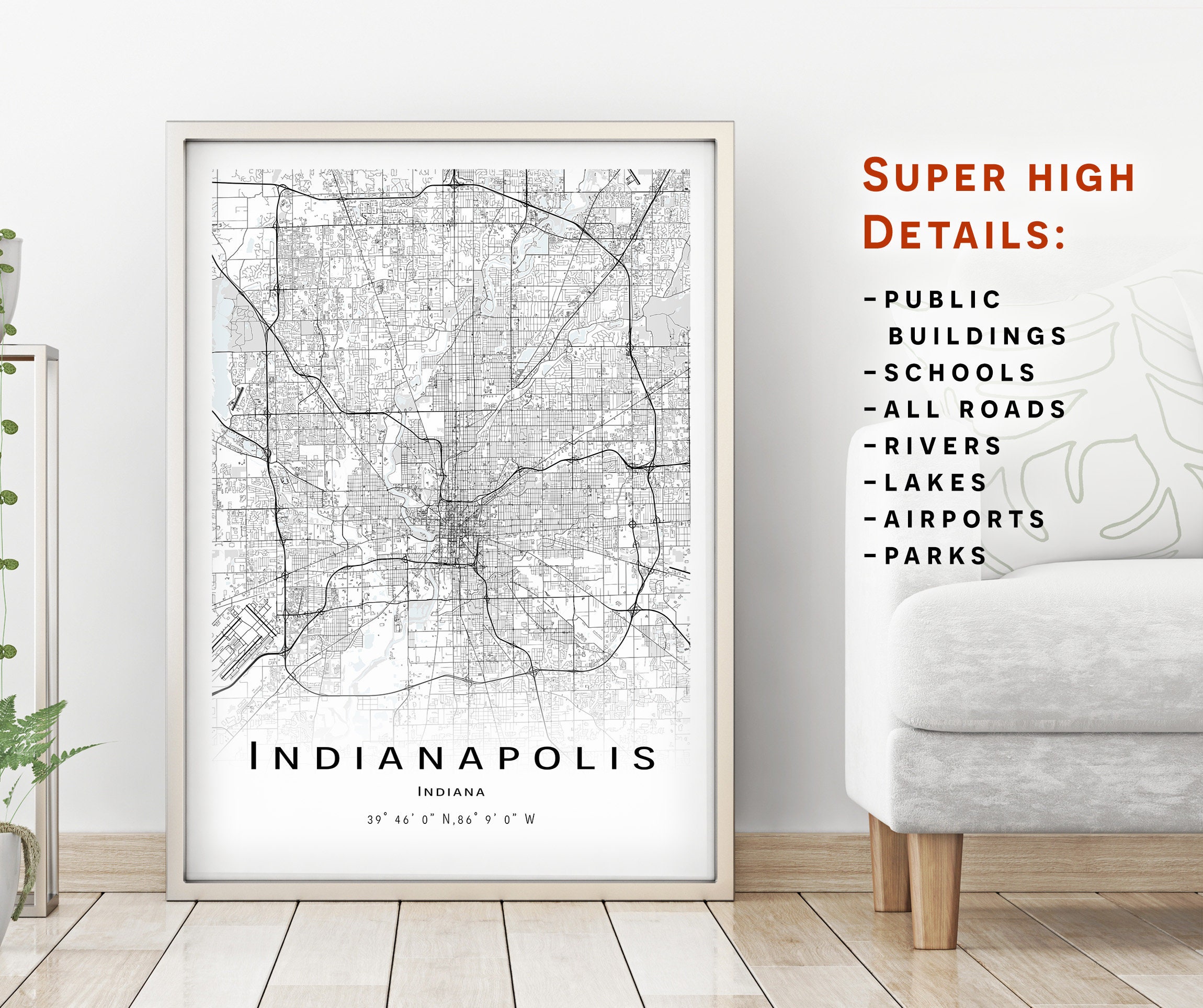 Map Of Indiana Airports