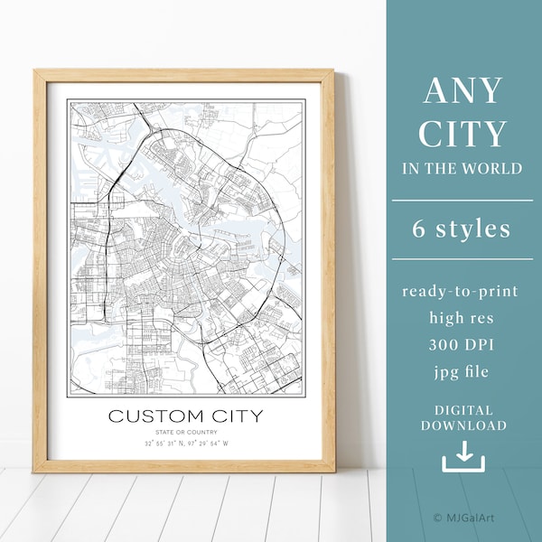 City Maps - Etsy