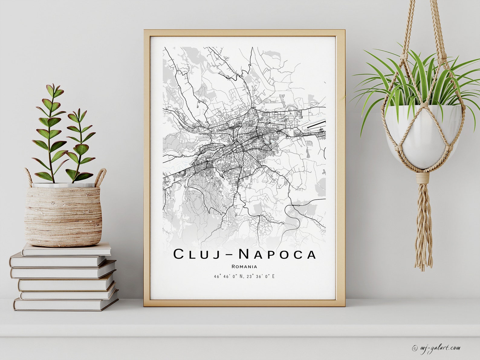 Cluj-napoca Map Romania City Map With High Details - Etsy