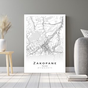 Zakopane Map, Poland - City Map With High Details - Instant Download ...