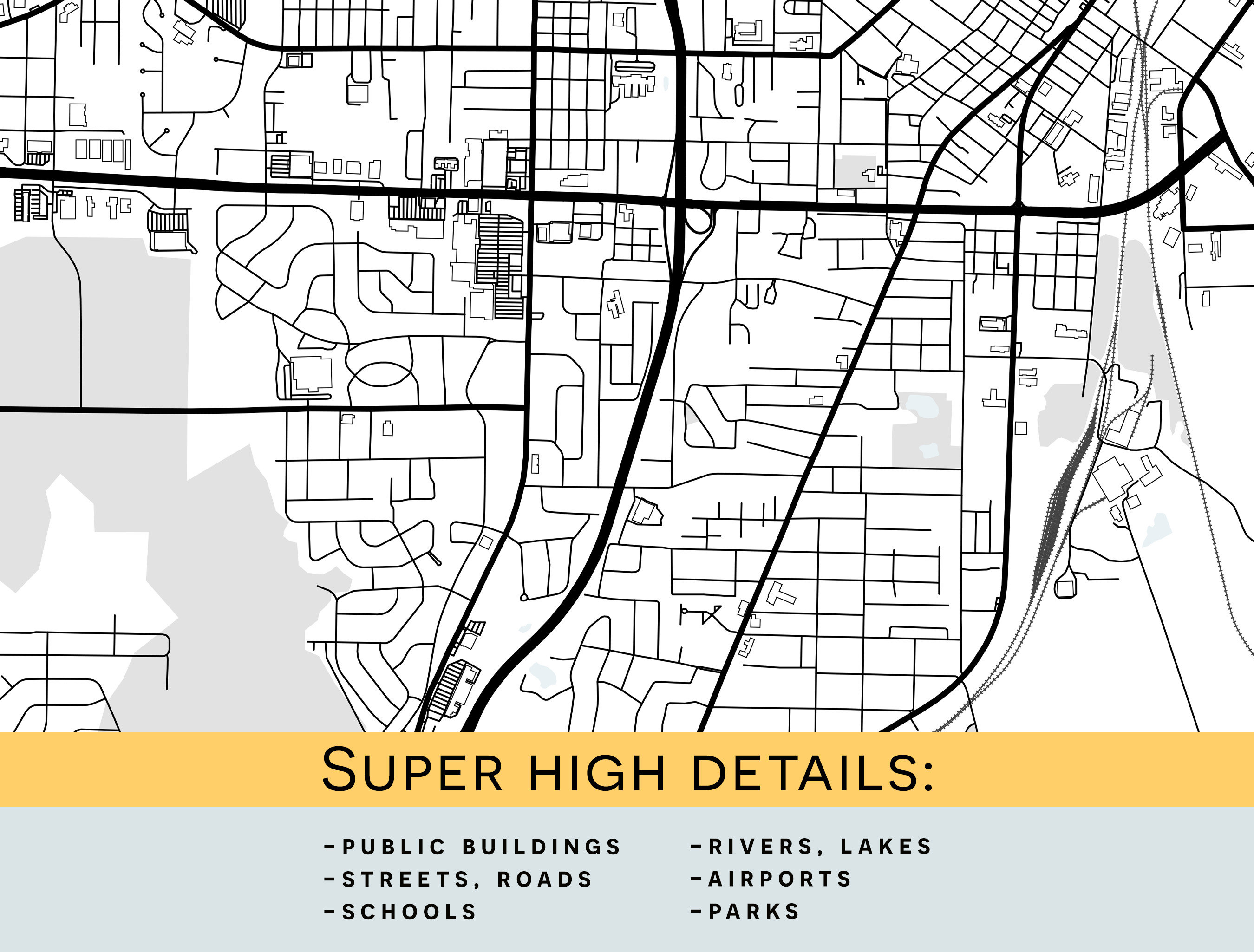 Macon Map - Georgia GA - City Map With High Details - Printable Map ...