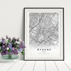 Athens Map, Greece - City Map With High Details - Instant Download ...