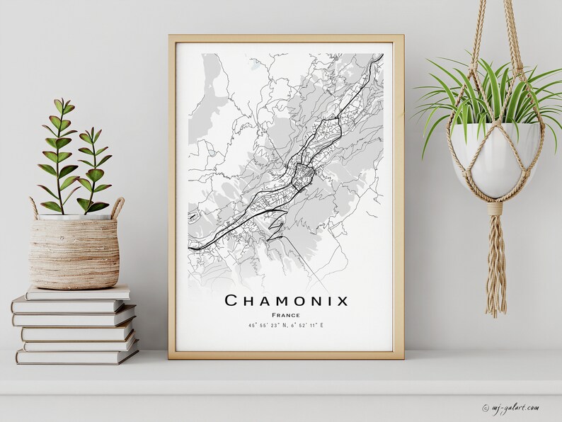 Chamonix-mont-blanc Map - France - City Map With High Details ...