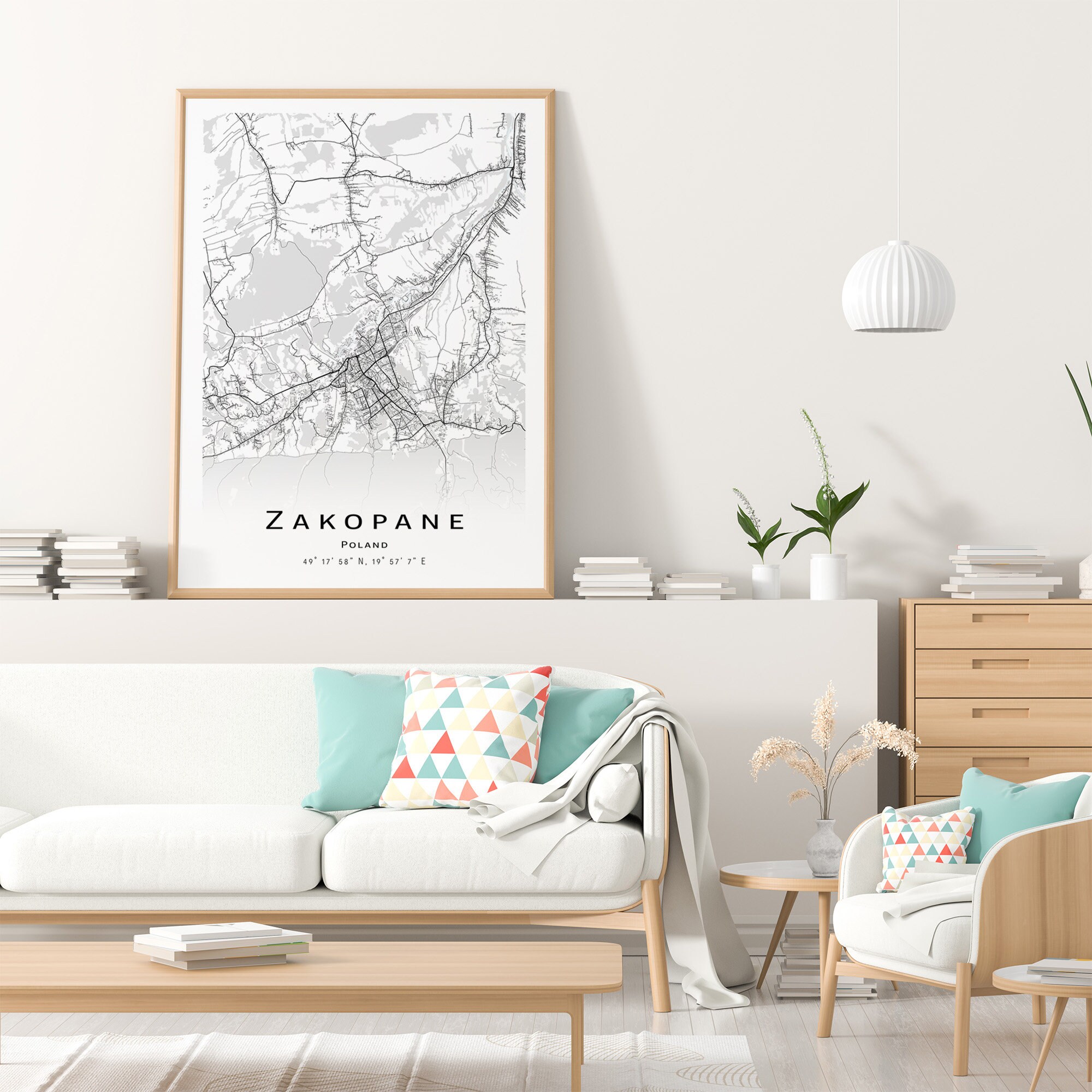 Zakopane Map Poland City Map With High Details Instant - Etsy Australia