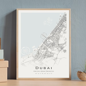 Dubai, United Arab Emirates - City Map With High Details - Printable ...