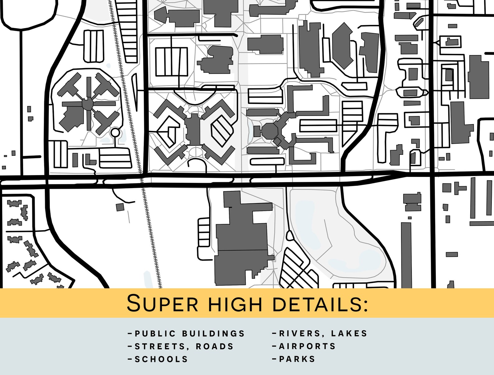 Central Michigan University Map, Mount Pleasant, MI - Graduation Gift ...