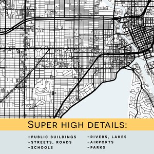 Tampa Map, Florida, United States (USA) - City Map With High Details ...