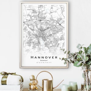 Hannover Map, Germany - City Map With High Details - Instant Download ...