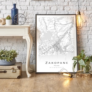 Zakopane Map, Poland - City Map With High Details - Instant Download ...