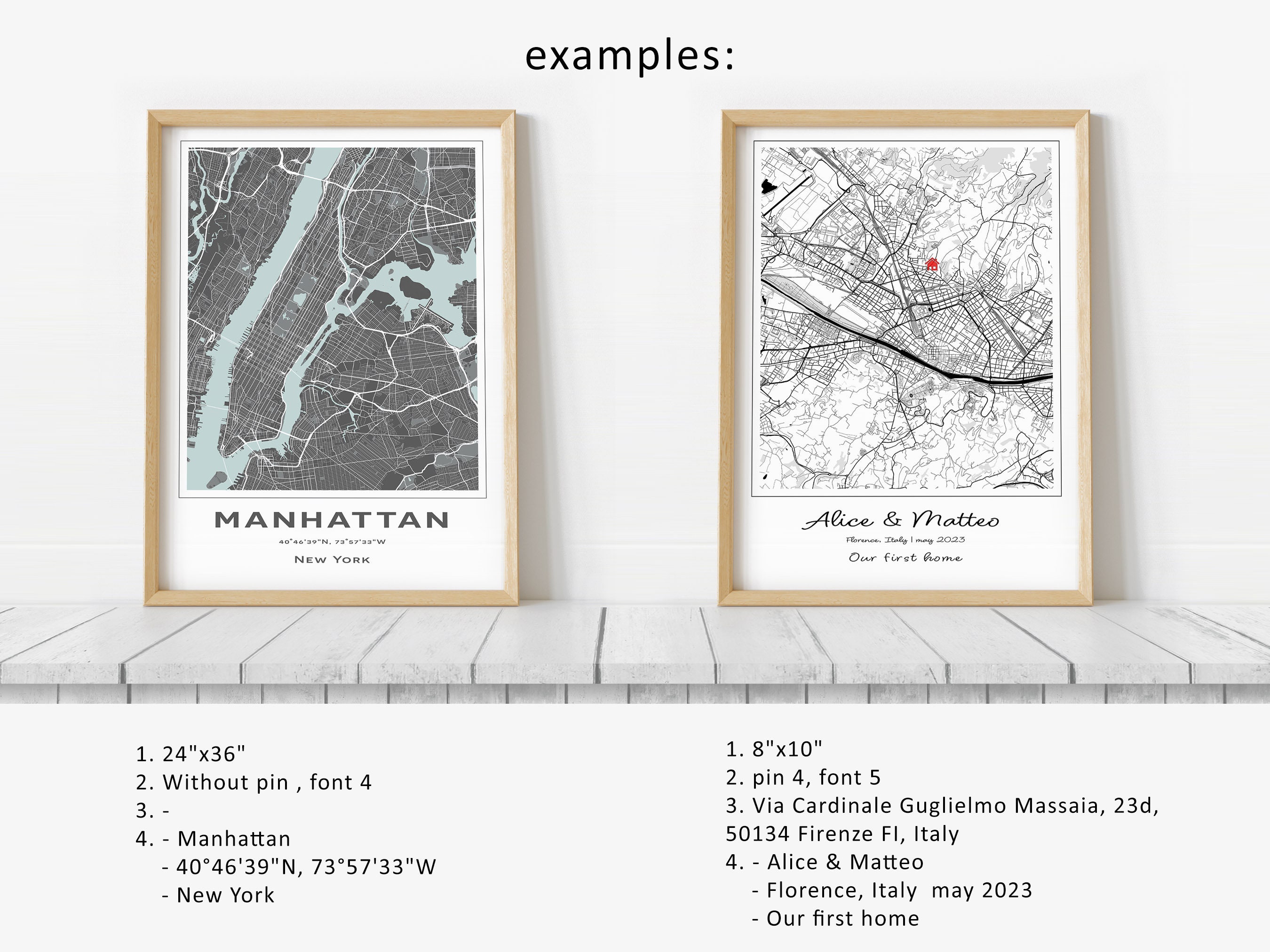 Custom City Map Personalized Map Custom Map Poster Any - Etsy Ireland