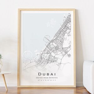 Dubai, United Arab Emirates - City Map With High Details - Printable ...