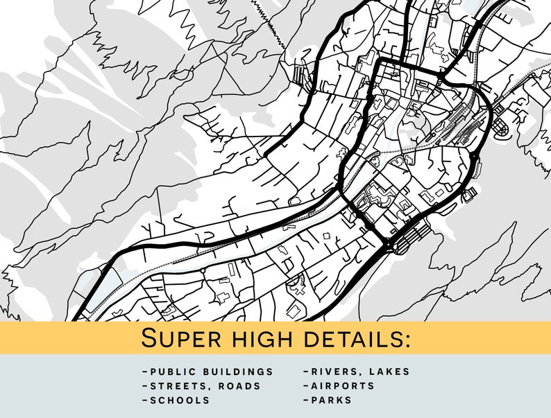 Chamonix-mont-blanc Map - France - City Map With High Details ...