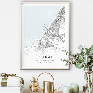 Dubai, United Arab Emirates - City Map With High Details - Printable ...