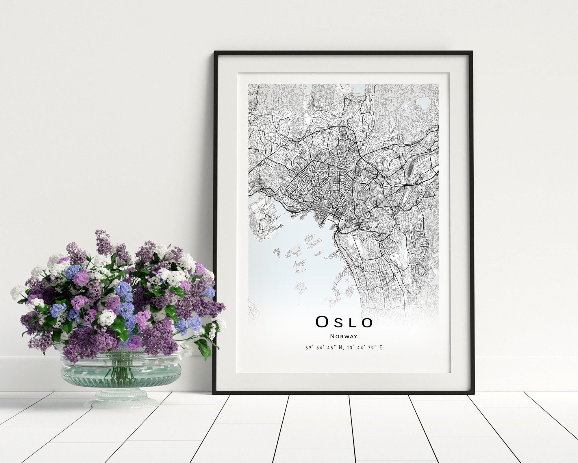 Oslo Map, Norawy City Map With High Details Instant Download, Printable ...