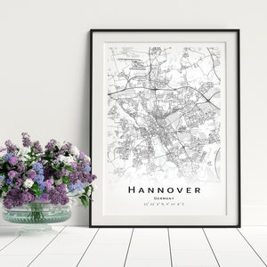 Hannover Map, Germany - City Map With High Details - Instant Download ...