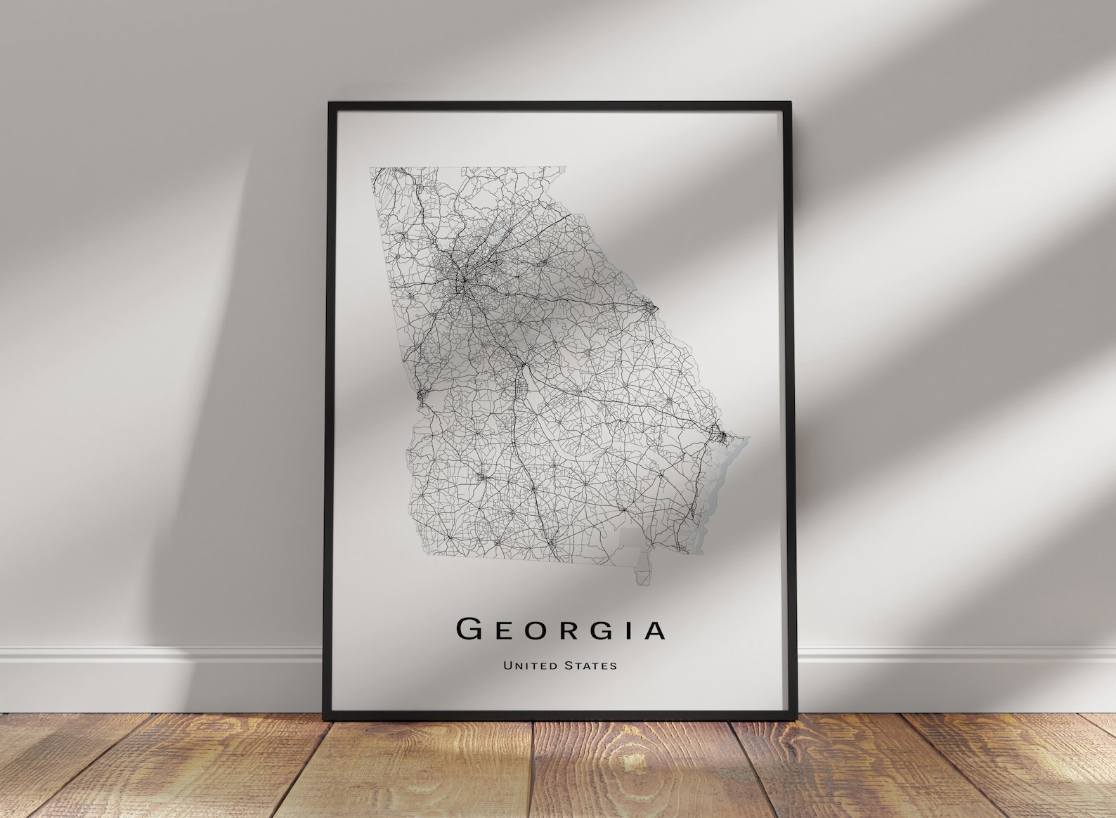 Georgia Map GA USA United States Map Printable Map Poster - Etsy