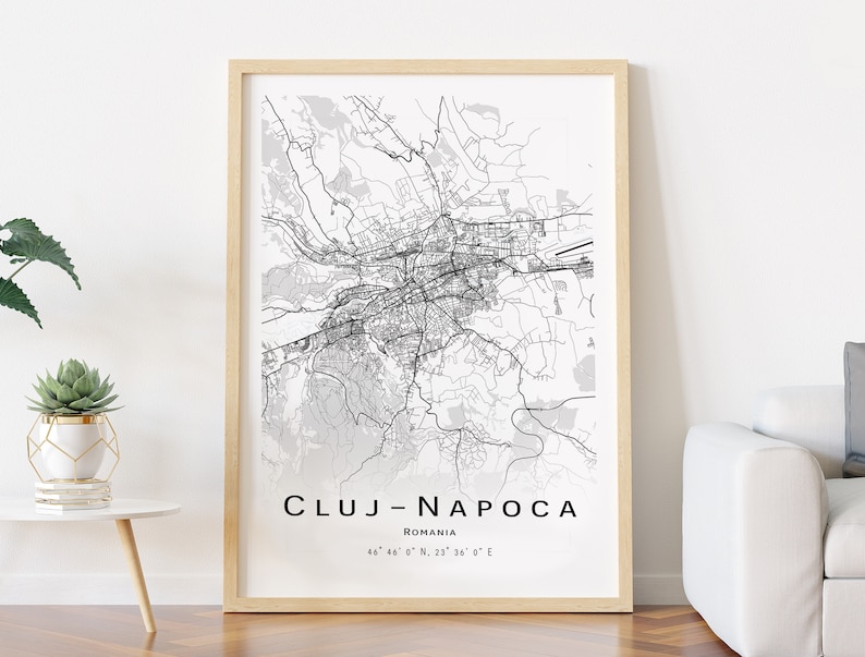 Cluj-napoca Map - Romania - City Map With High Details - Printable Map ...