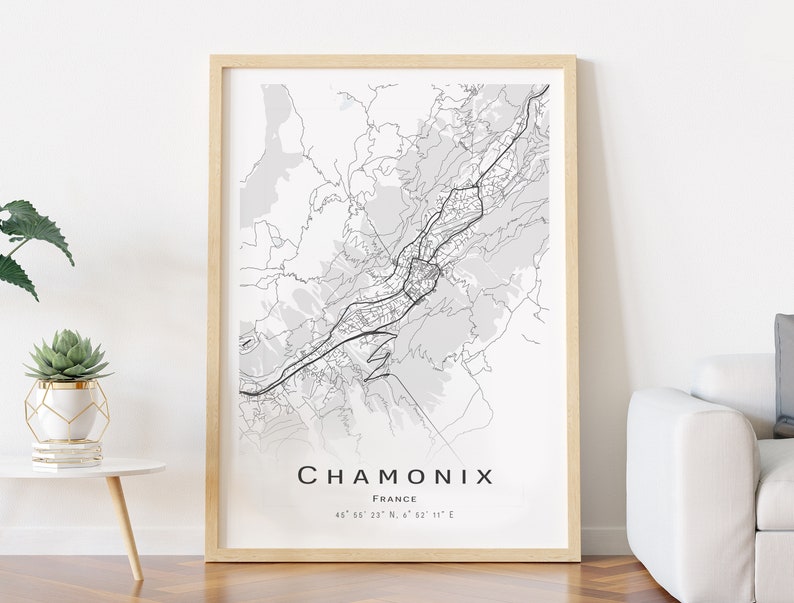 Chamonix-mont-blanc Map - France - City Map With High Details ...