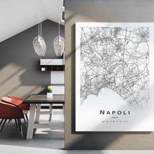 Napoli Map, Italy - City Map With High Details - Instant Download ...