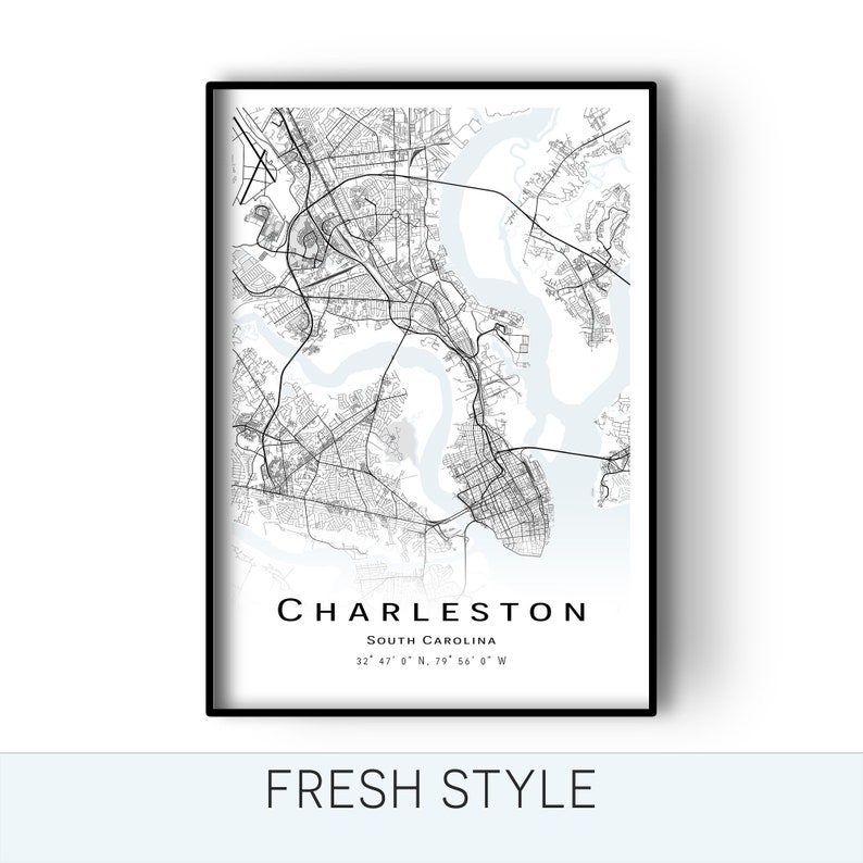 Custom City Map Personalized Map Custom Map Poster Any | Etsy