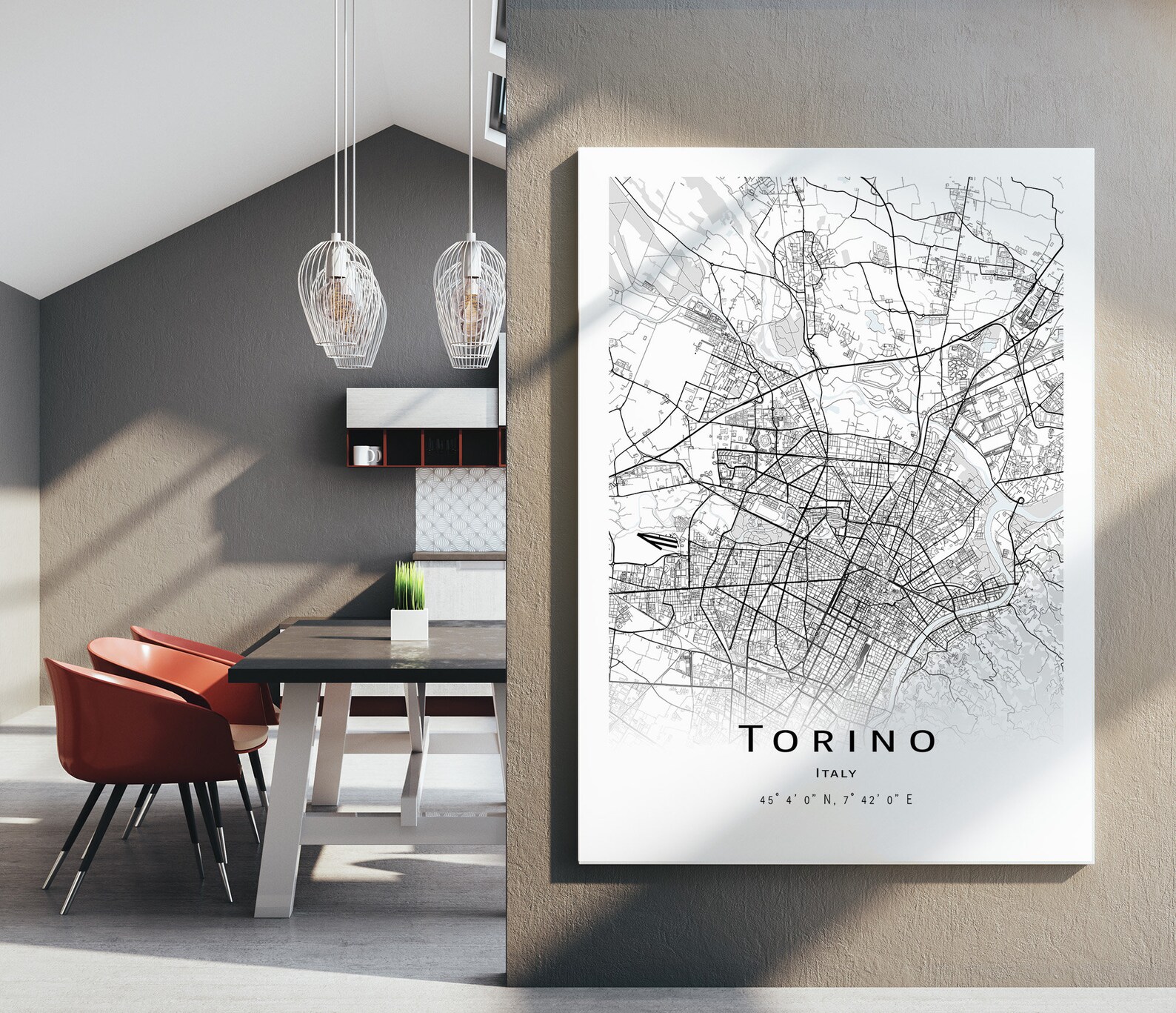 Torino Map, Italy - City Map With High Details - Instant Download ...