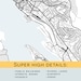 Sibenik Map, Croatia - City Map With High Details - Instant Download ...