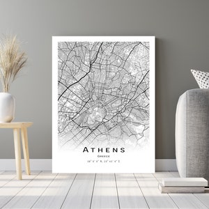 Athens Map, Greece - City Map With High Details - Instant Download ...