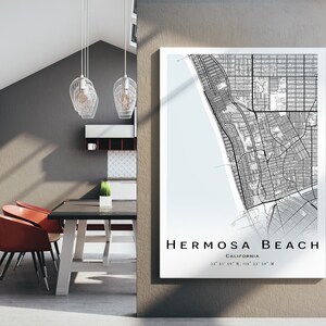 Hermosa Beach Map, California, United States (USA) - City Map With High ...