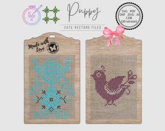 Wooden Cross Stitch | Etsy