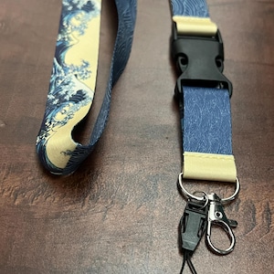 Great Wave off Kanagawa Wrist Lanyard - Keychain - Etsy