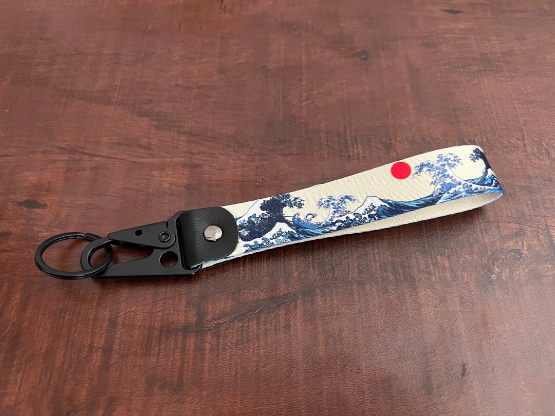 Great Wave off Kanagawa Wrist Lanyard - Keychain - Etsy