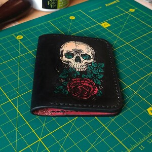 Leather Skull Wallet. Handmade Wallet - Etsy