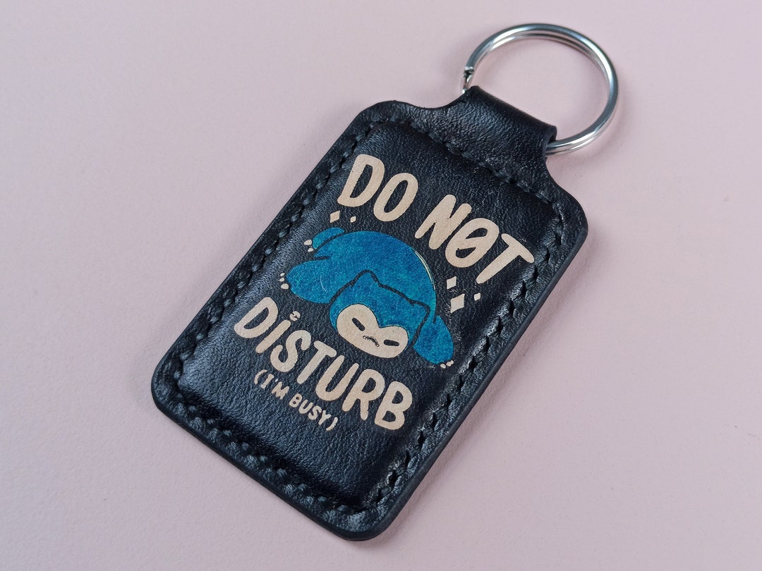 Anime Leather Keychain. Handmaid Leather Keychain. 100% Leather. - Etsy