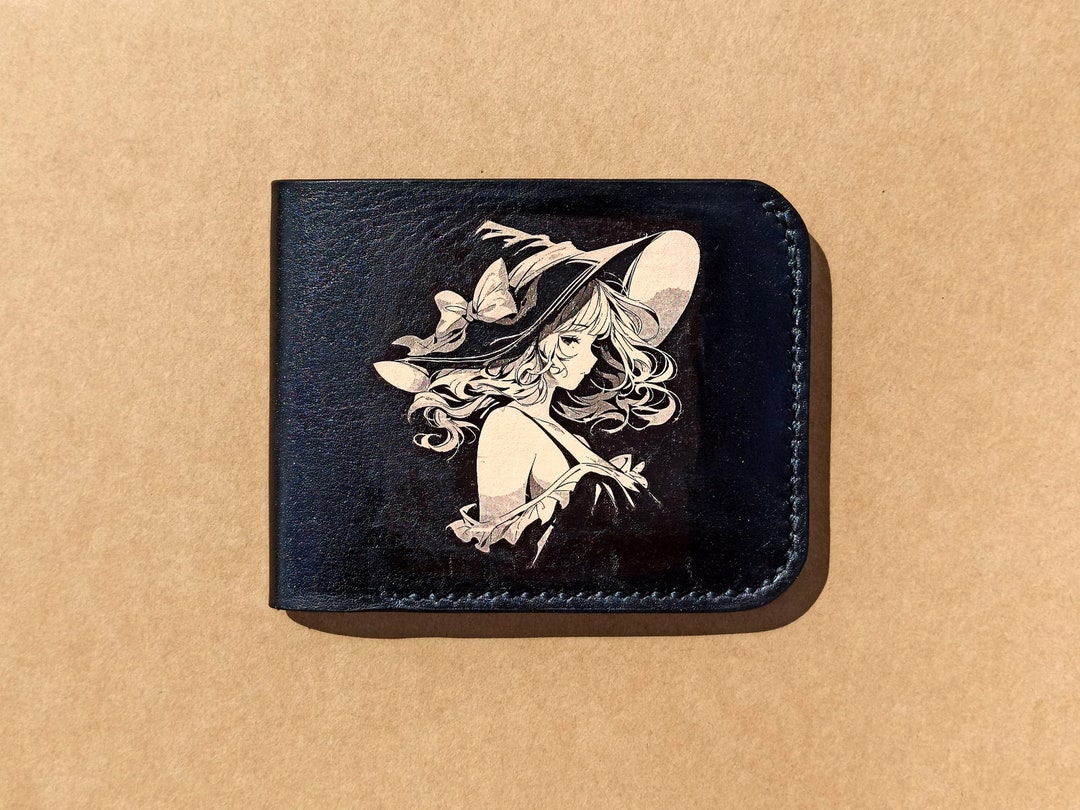 Handmade Leather Anime Wallet. Man Wallet for a Real Man - Etsy