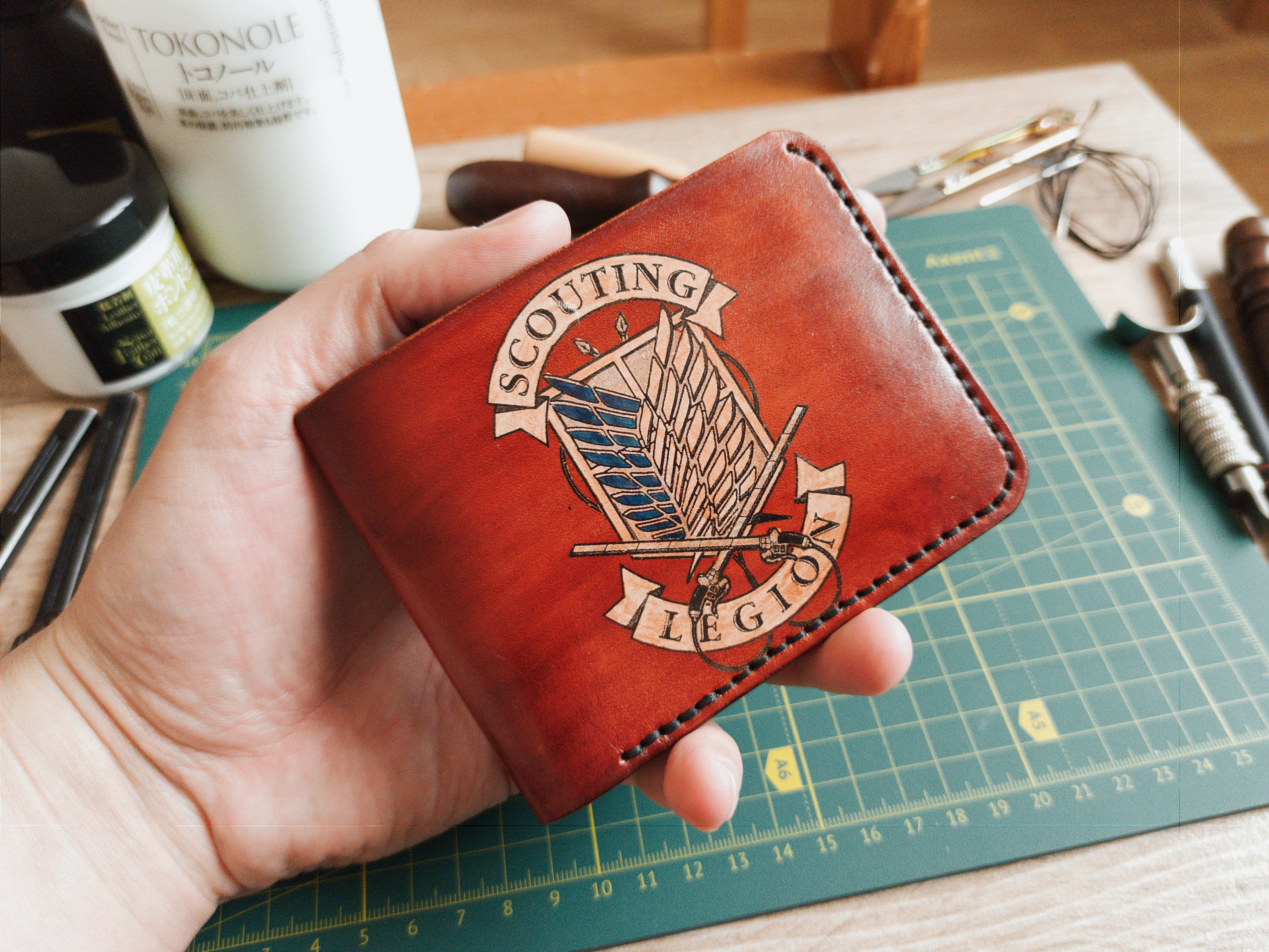 Handmade Wallet in Anime Style. Real Leather. - Etsy