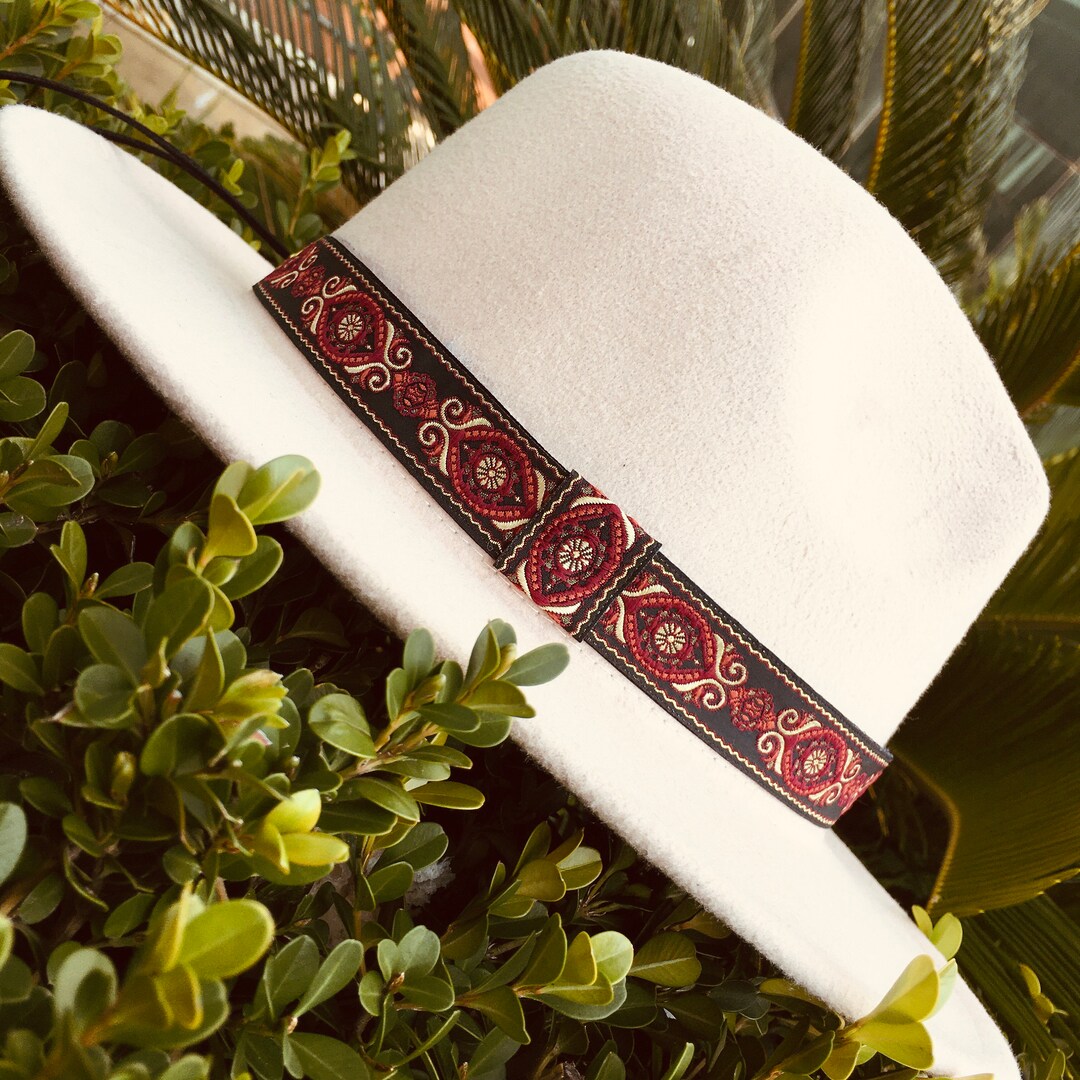Hatbands for Fedora Hats, Cowboy Hat Band, Western Hatband, Adjustable ...