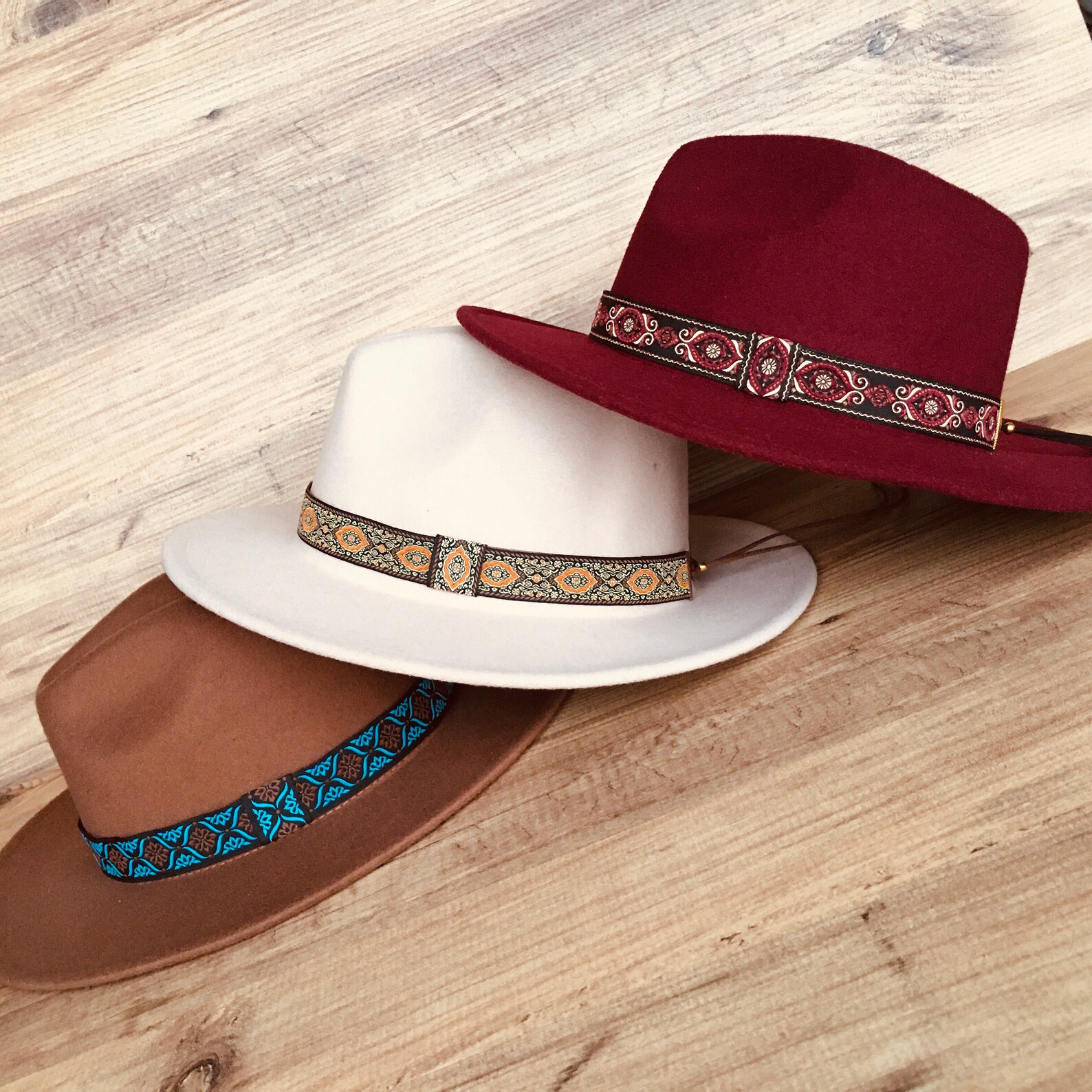 Hatbands for Fedora Hats Cowboy Hat Band Western Hatband - Etsy