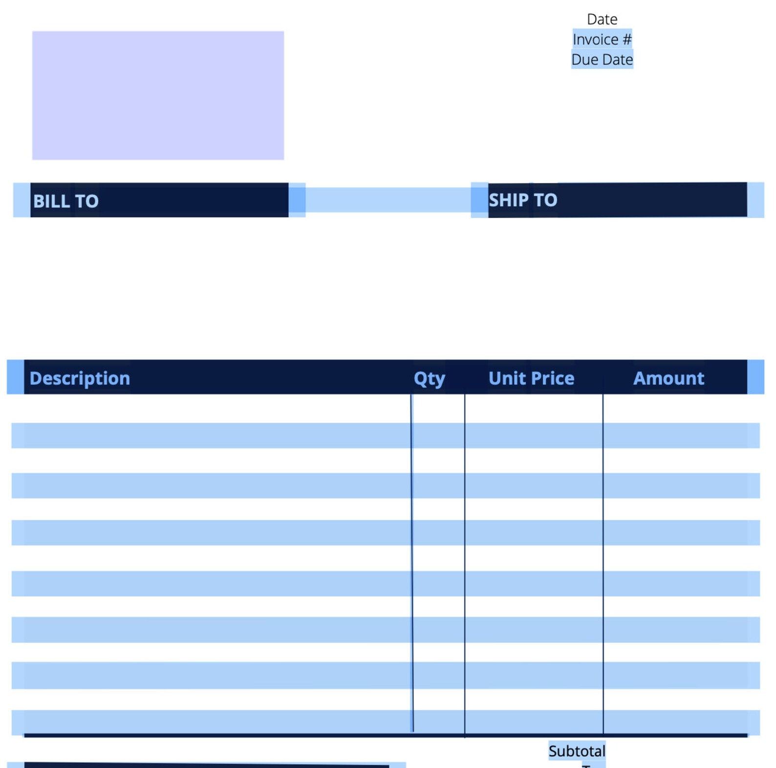 Simple Invoice Template | PDF | Business Invoice | Printable Invoice ...