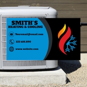 Business Card Air Conditioner,hvac Business Card Examples, Air ...