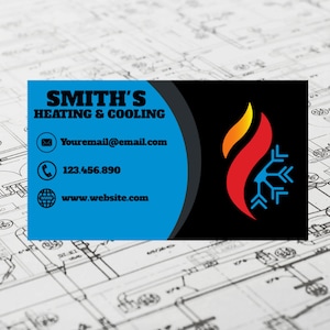 Business Card Air Conditioner,hvac Business Card Examples, Air ...