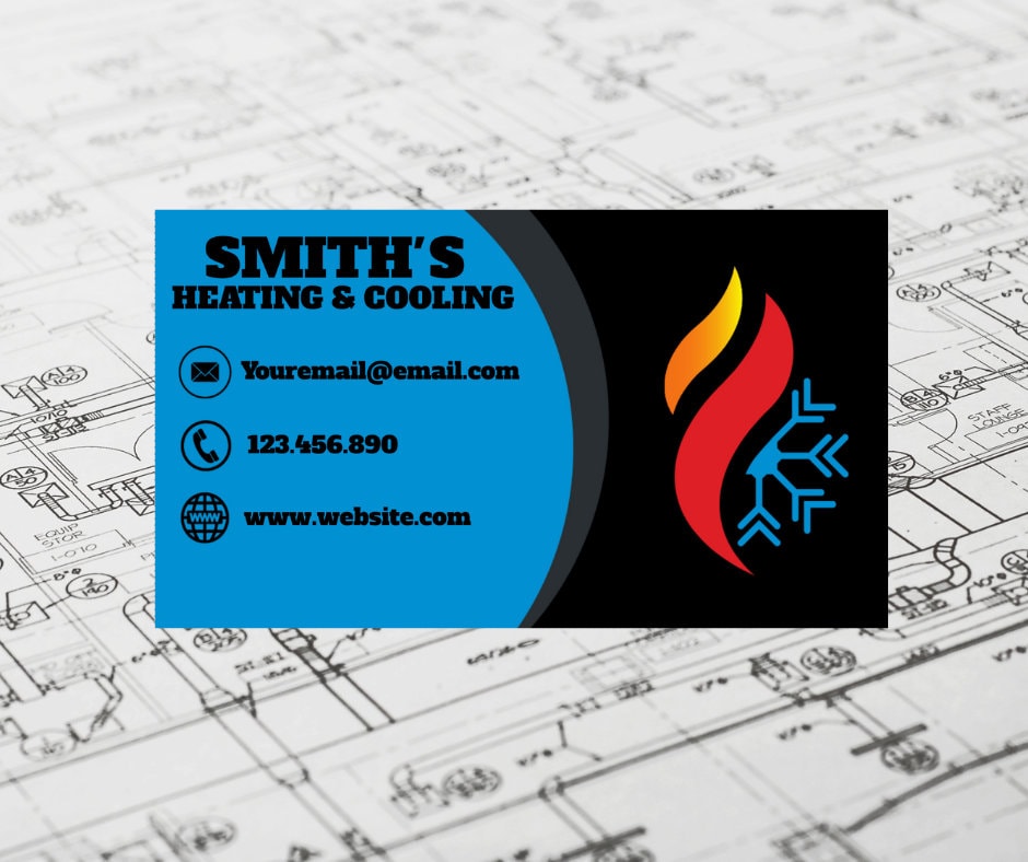 Business Card Air Conditioner,hvac Business Card Examples, Air ...